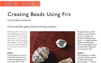 Creating Beads Using Frit – KateDW Designs